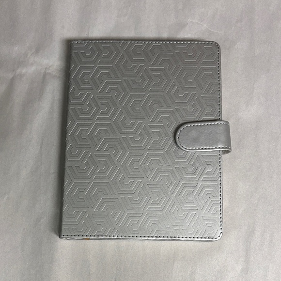 Office | New Journal Silver Color Gray Geometric 6x8 Lined Page Journal ...